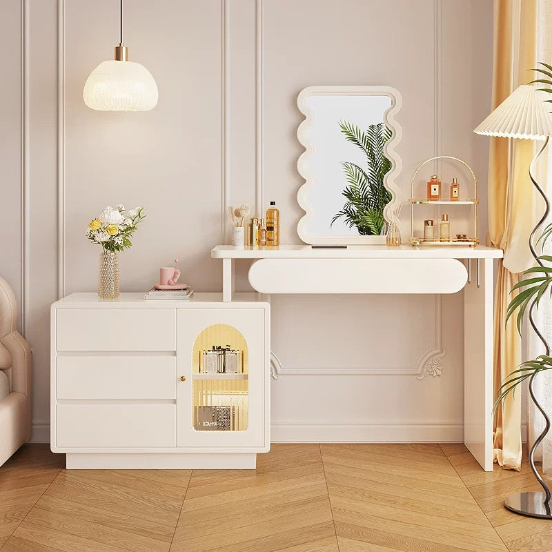 Luxe Modern Slate Dressing Table（Chairs, And Mirrors Are Not Included ...