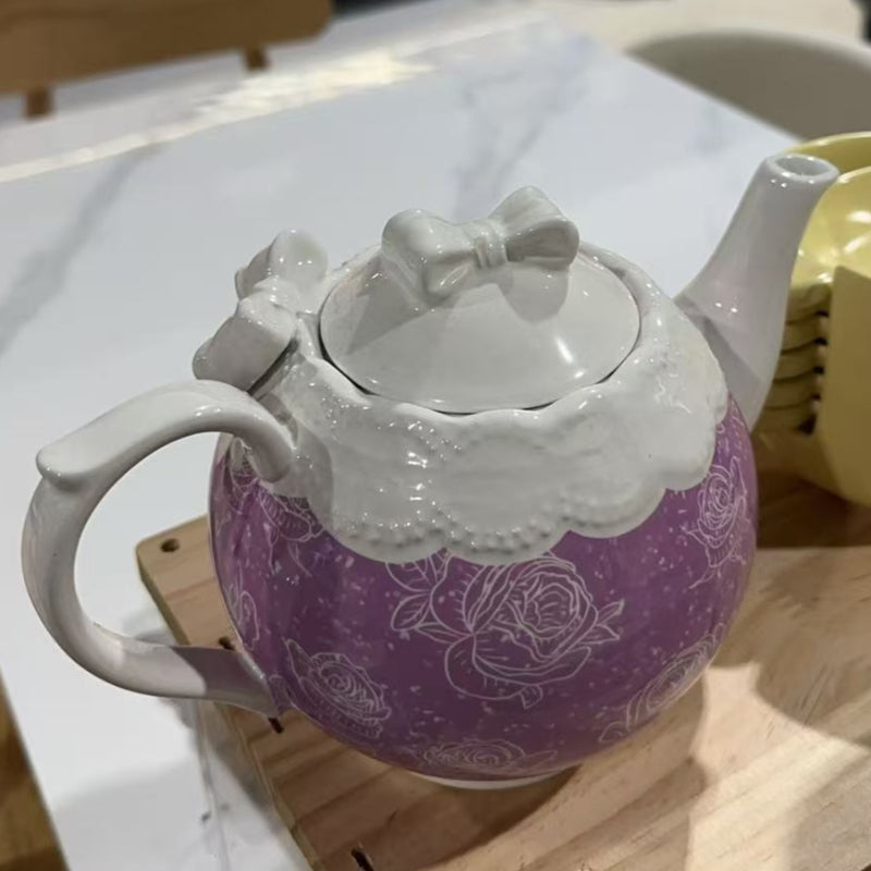 Princess Rose Lace Teapot – Aniu Home